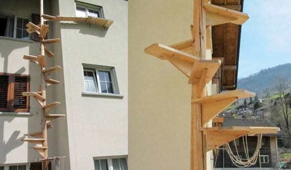 These cat ladders found in Switzerland are pretty epic (Gallery)